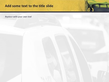 Incidents and Police Cars - Free Presentation Templates