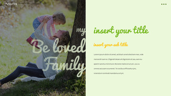 My Beloved Family PowerPoint Templates for Presentation