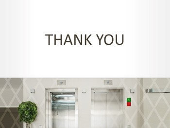 Free Powerpoint Template - an Elevator