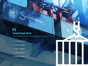 Free Powerpoint Template - Container|Slides