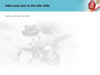 Free PPT Template - Christmas Ornaments