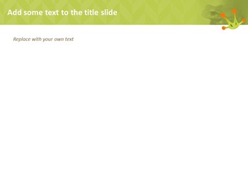 Frogs in Spring - Free Powerpoint Templates Design