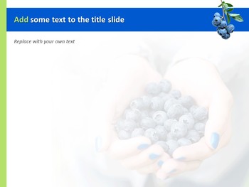 Superfood Blueberry - Free Powerpoint Sample