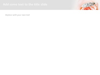 Diamond Ring - Free Powerpoint Template