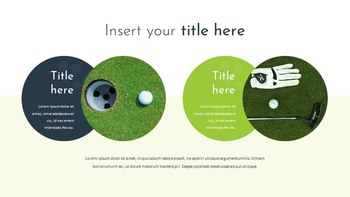 Golf Google Slides Template Design