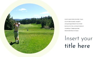 Golf Google Slides Template Design