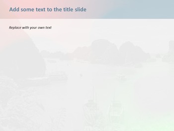 Ha Long Bay in Vietnam - Free PPT Template