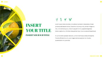 Lemon Presentation Google Slides Templates
