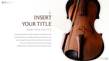 Violin & Cello Google Slides Presentation Templates