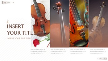 Violin & Cello Google Slides Presentation Templates