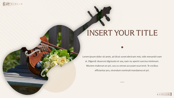 Violin & Cello Presentation PowerPoint Templates Design