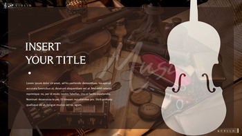 Violin & Cello Presentation PowerPoint Templates Design