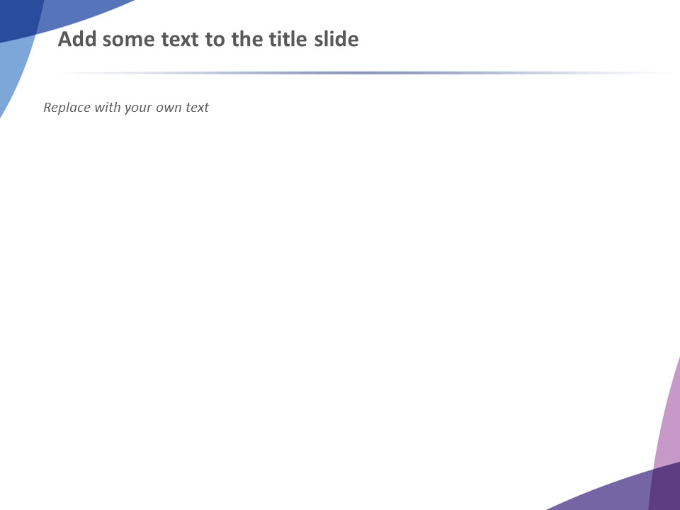 Modèle PowerPoint gratuit - Bleu et violet avec effet superposé