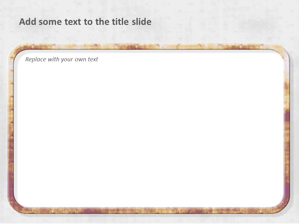 Gray Background With Ivory, Purple Quadrangles - Free PPT Sample