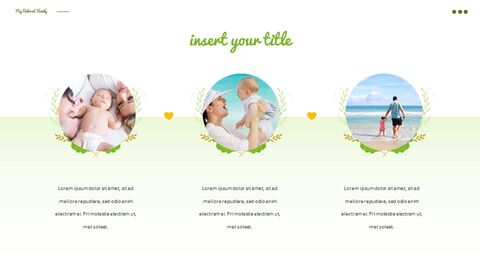 My Beloved Family Google Slides Template Design