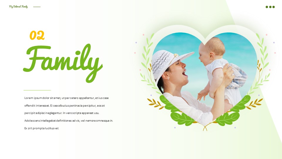 My Beloved Family Google Slides Template Design