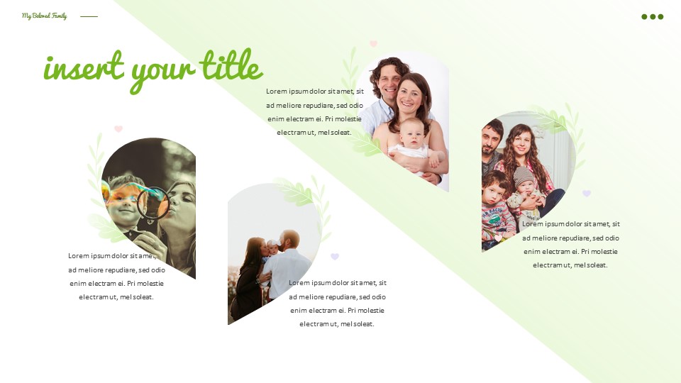 My Beloved Family Google Slides Template Design