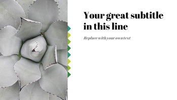 Cactus Simple PowerPoint Template Design