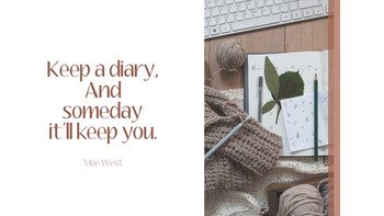 Diary Simple PowerPoint Templates
