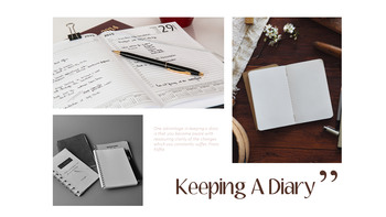 Diary Simple PowerPoint Templates