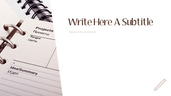 Diary Simple PowerPoint Templates