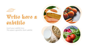 Organic Food Simple PowerPoint Template Design