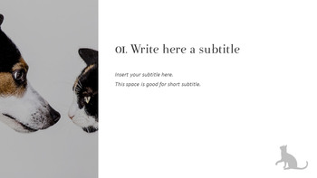 Pet shop Simple PowerPoint Template Design