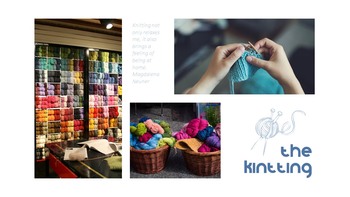 Simple PowerPoint Template Design - Knitting