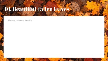 Simple PowerPoint Templates - Fall in autumn
