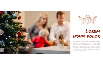 Christmas Party Easy Google Slides Template|Culture