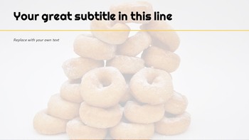 Donut Simple Google Slides Templates|Food