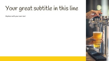 Drink a Beer Simple Presentation Google Slides Template