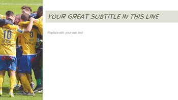 Soccer Player Simple Presentation Google Slides Template