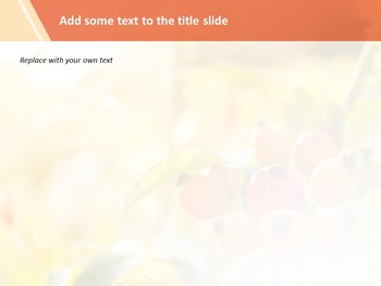 Fall Fruits - Free Powerpoint Sample