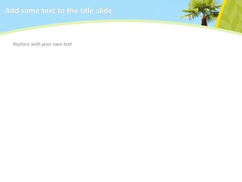 Free Design Template - Palm Trees in Summer