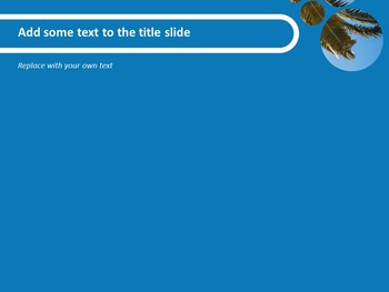 Free PPT Template - Tropical Palm Trees