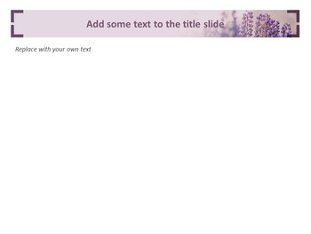 Free Template Design - Purple Lavender