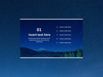 Twinkle Night Sky - Free PPT Template