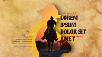 Wild West Google Slides Themes for Presentations