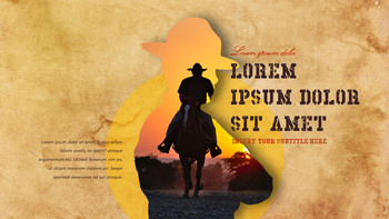 western powerpoint template