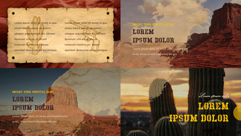 Wild West Theme Presentation Templates