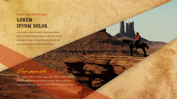 Wild West Theme Presentation Templates