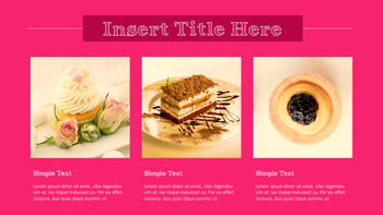 Colorful Dessert PowerPoint Templates Design