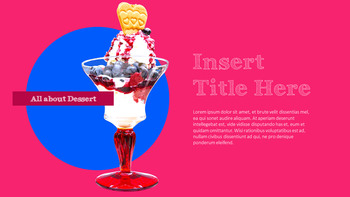 Colorful Dessert PowerPoint Templates Design