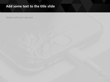 Cracked Cellphone - Free Design Template|PPT|Slides
