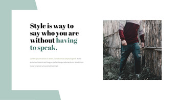 Mens Style & Fashion Presentation PowerPoint Templates Design