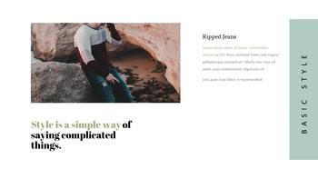 Mens Style & Fashion Presentation PowerPoint Templates Design