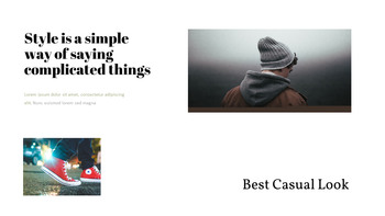 Mens Style & Fashion Presentation PowerPoint Templates Design