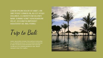 Trip to Bali Google Slides Presentation