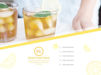 Limonade - Kostenloses Powerpoint Templates Design